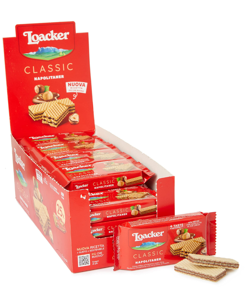 Loacker Luxury Italian Wafers 25 x 45g – The Wholesale Snack Company